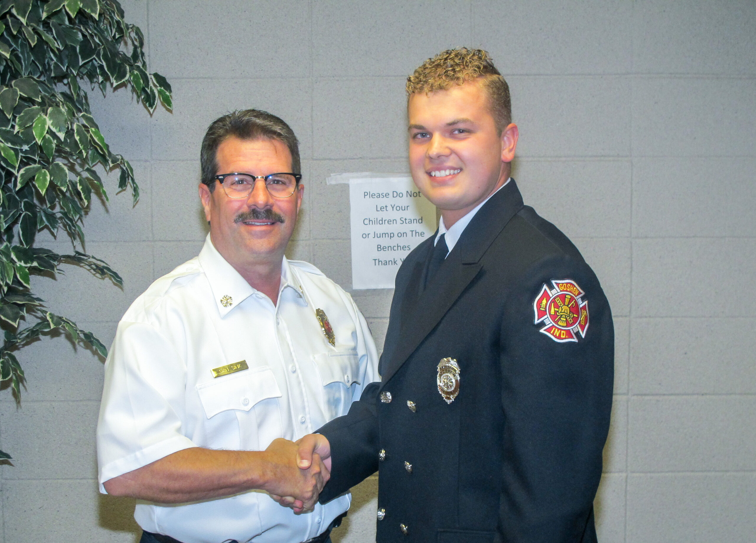 FIREFIGHTER PROMOTED TO PRIVATE FIRST CLASS - City of Goshen, Indiana